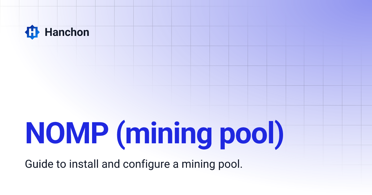 NOMP (mining pool) | Hanchon